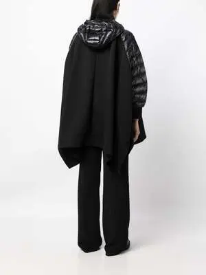 Herno Hooded Cotton Knitted Cape