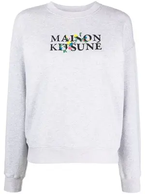 Maison Kitsune Drop Shoulder Sweatshirts Hoodies For Women