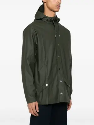 Rains Drawstring Hood Rain Jacket