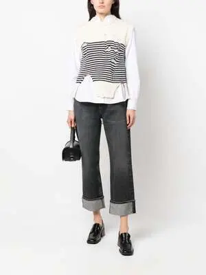 AGOLDE High-rise Cropped Jeans - Black