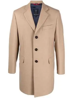 FAY Single-breasted Layered Coat