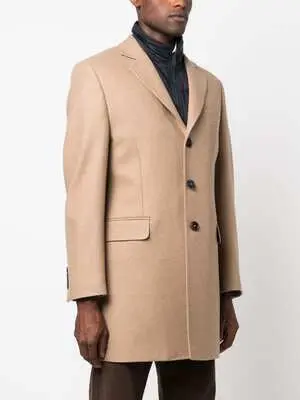 FAY Single-breasted Layered Coat