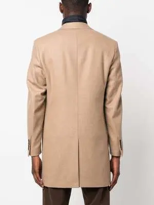 FAY Single-breasted Layered Coat