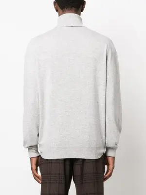 Brunello Cucinelli Roll-neck Cashmere Jumper - Grey