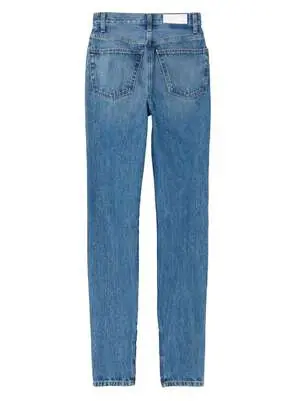 RE/DONE Super High Rise Drainpipe Slim Cut Jeans