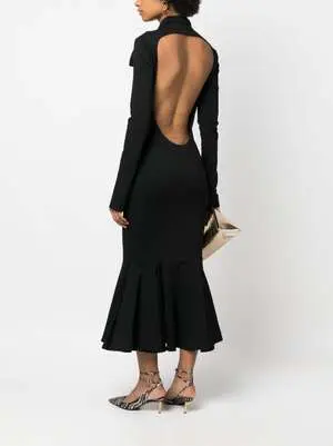 Attico Isabel Open-back Midi Dress