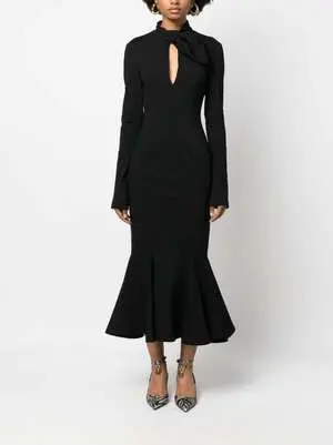 Attico Isabel Open-back Midi Dress