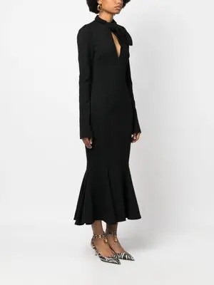 Attico Isabel Open-back Midi Dress