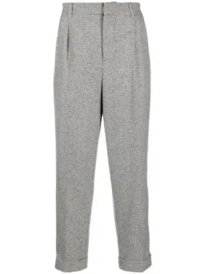 Brunello Cucinelli Micro-houndstooth Pattern Trousers