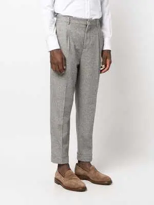 Brunello Cucinelli Micro-houndstooth Pattern Trousers