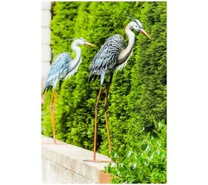 EVERGREEN Metal Grey Heron