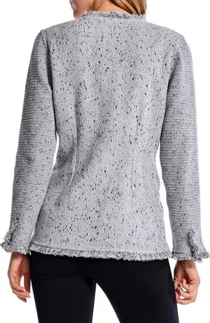 NIC+ZOE Fringe Knit Blazer