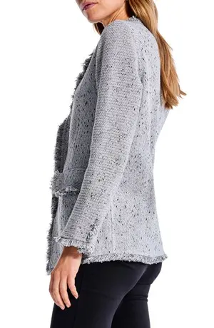 NIC+ZOE Fringe Knit Blazer