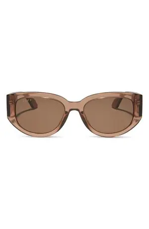 DIFF DIFF Drew 54mm Polarized Oval Sunglasses