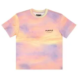 PURPLE BRAND Textured Jersey Short-sleeve Tee - Multicolor