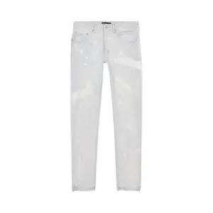 PURPLE BRAND Sprayed Reflective Paint Skinny Jeans - Blue