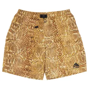 Supreme X Nike Acg Nylon Trail Short Snakeskin - Gold