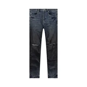 PURPLE BRAND Ripped Gradient Slim Fit Jeans