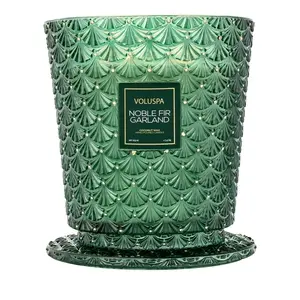 Voluspa Noble Fir Garland 5 Wick Hearth Candle, 123 Oz