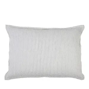 POM POM AT HOME Connor Sham, Standard - Ivory/denim