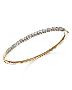 Bloomingdale'S Diamond Bangle Bracelet - Gold