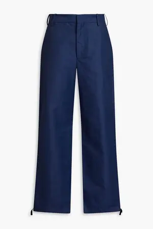 Marni Embroidered Satin-twill Straight-leg Pants