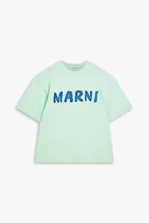 Marni Logo-print Cotton-jersey T-shirt