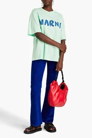 Marni Logo-print Cotton-jersey T-shirt
