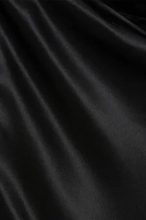 NICHOLAS One-shoulder Silksatin Ruched Cutout Maxi Dress