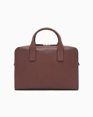 Giorgio Armani Pebbled Leather Briefcase
