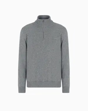Giorgio Armani Cashmere Mock-neck Jumper - Grey