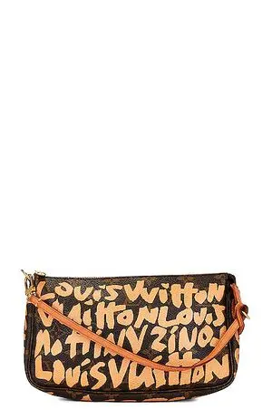 Louis Vuitton Graffiti Pochette Accessoire Shoulder Bag In Brown
