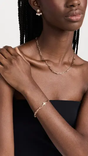 Tory Burch Good Luck Chain Necklace - Tory Gold