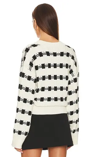 L'academie Evran Check Sweater