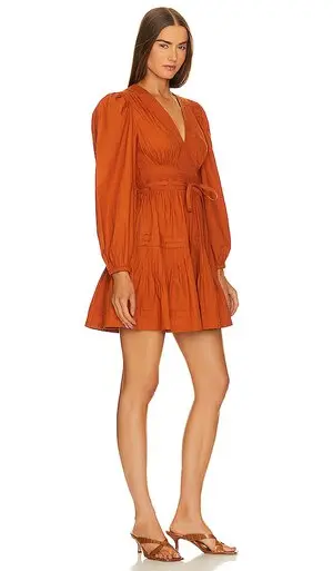 Ulla Johnson Rosalind Dress In Burnt Orange In Saffron - 30% Off |  Editorialist