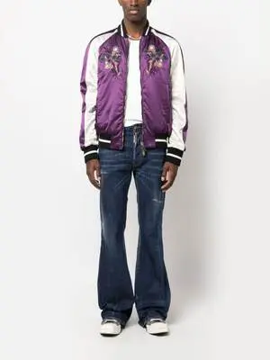 Dsquared2 Floral-embroidered Bomber Jacket
