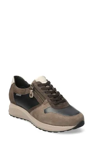 Mephisto Kim Color Blocked Sneaker - Walnut