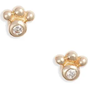 Anzie X Mel Soldera Phanie Diamond Stud Earrings - Clear