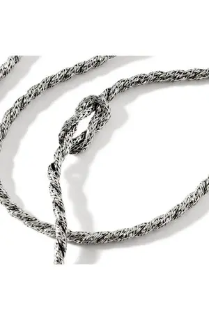 John Hardy Sterling Love Knot Chain Necklace