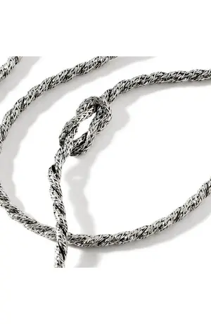 John Hardy Sterling Love Knot Chain Necklace