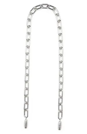 OSSA Ossa Oval Link Chain Shoulder Strap Rhodium