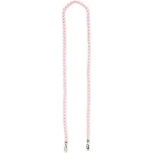 OSSA Wood Beaded Crossbody Strap Pink