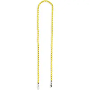 OSSA Wood Beaded Crossbody Strap Yellow