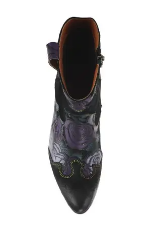 SPRING STEP SHOES Lady Luck Western Bootie - Purple Multi