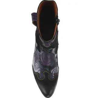 SPRING STEP SHOES Lady Luck Western Bootie - Purple Multi