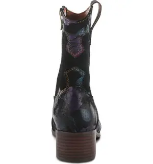 SPRING STEP SHOES Lady Luck Western Bootie - Purple Multi