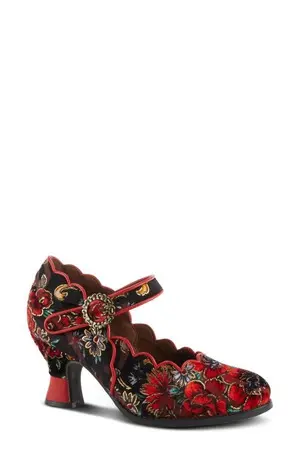 SPRING STEP SHOES Adodora Pump - Red Multi