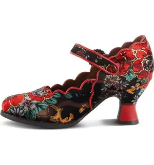 SPRING STEP SHOES Adodora Pump - Red Multi