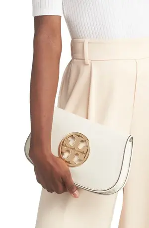 Tory Burch Reva Leather Clutch