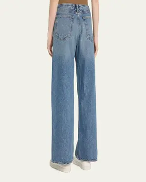 AGOLDE Lex Low-rise Wide-leg Jeans